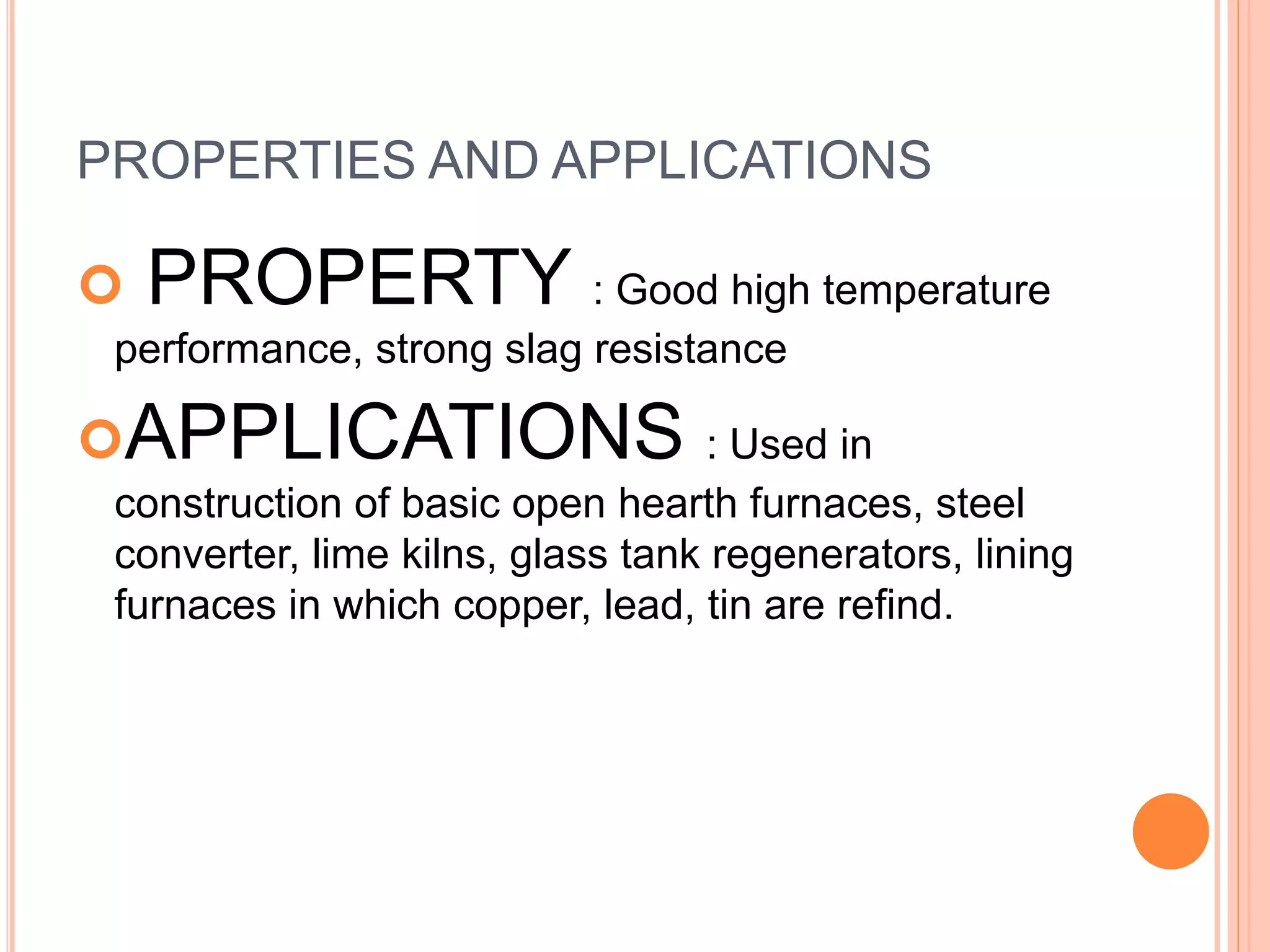 Types of refractories | PPTX