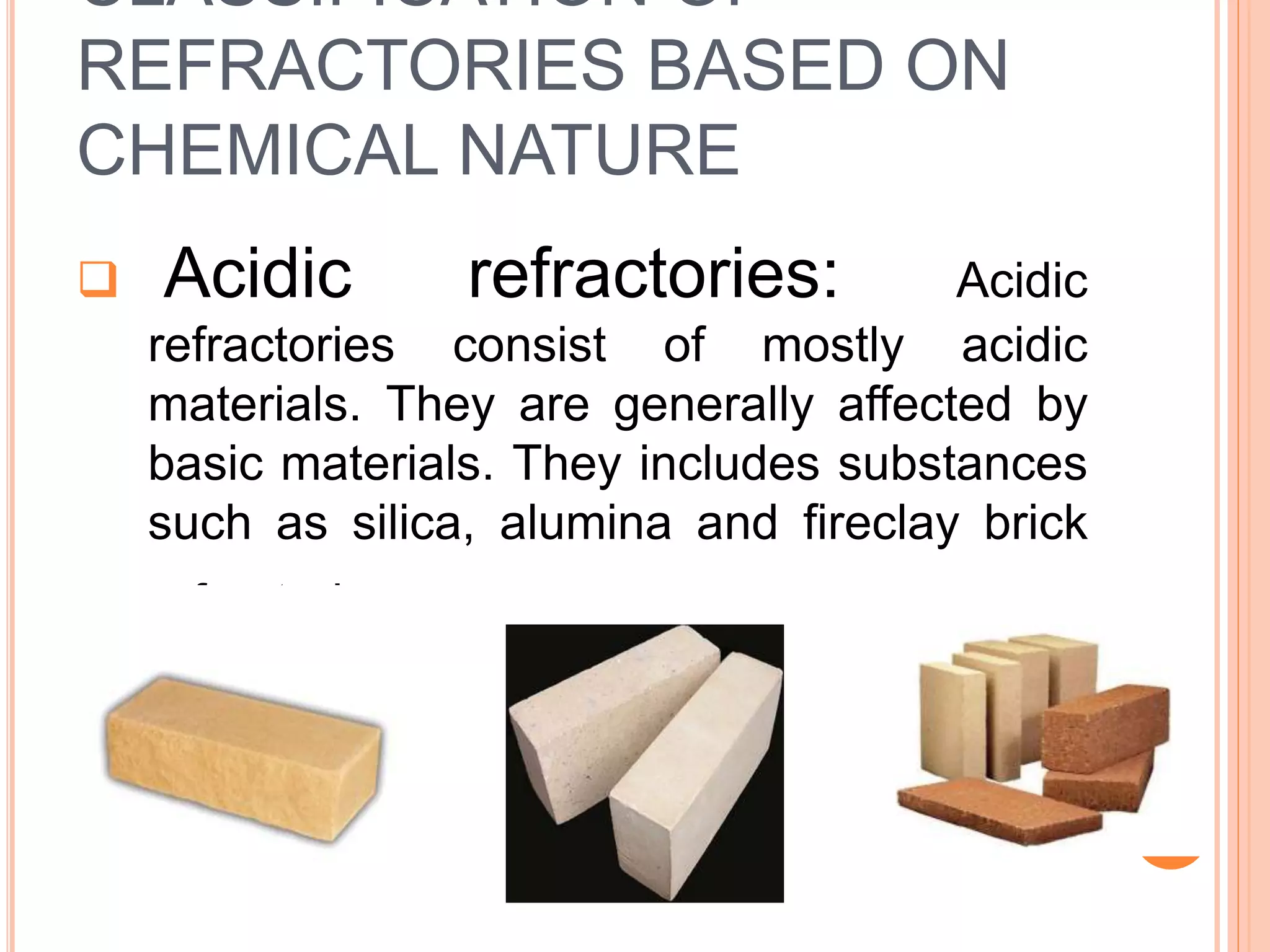Types of refractories | PPTX