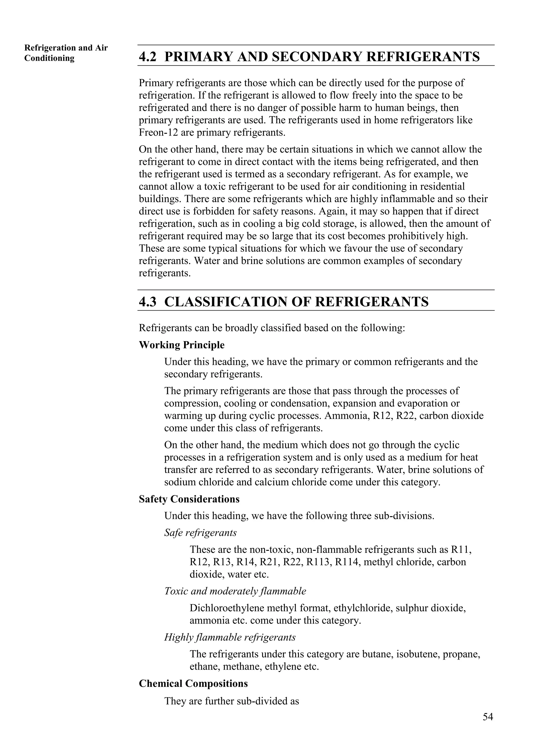 Types of Refrigerants | PDF