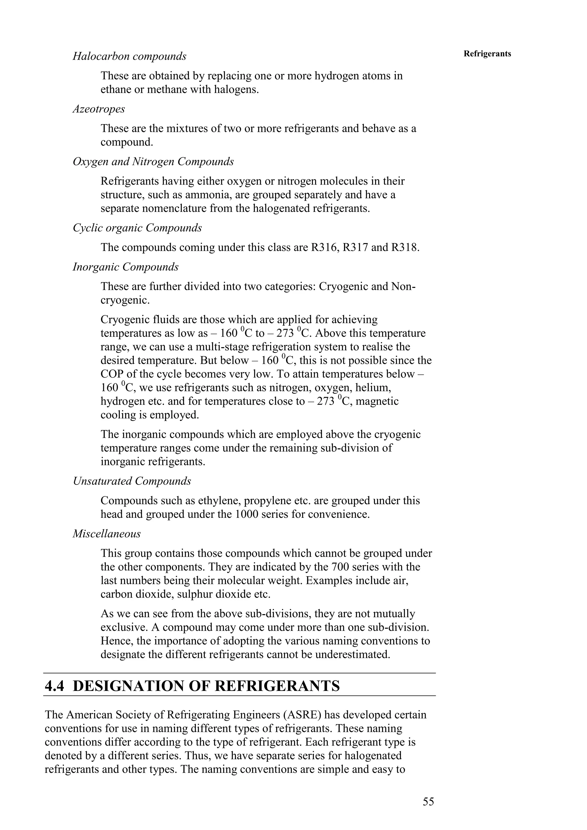 Types of Refrigerants | PDF