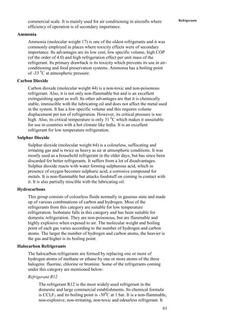 Types of Refrigerants | PDF