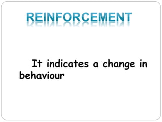 Types of reinforcement | PPTX