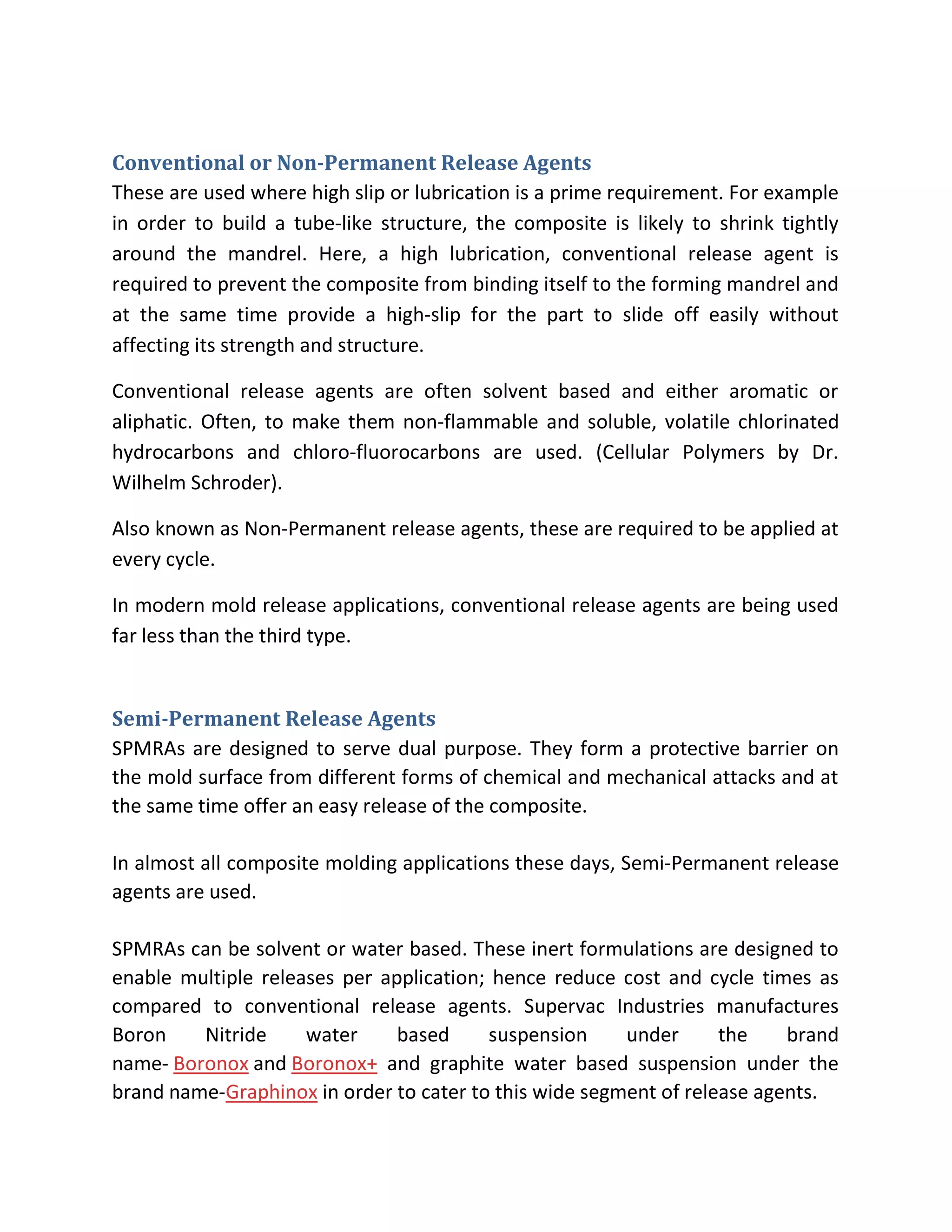 Types of release agents | PDF