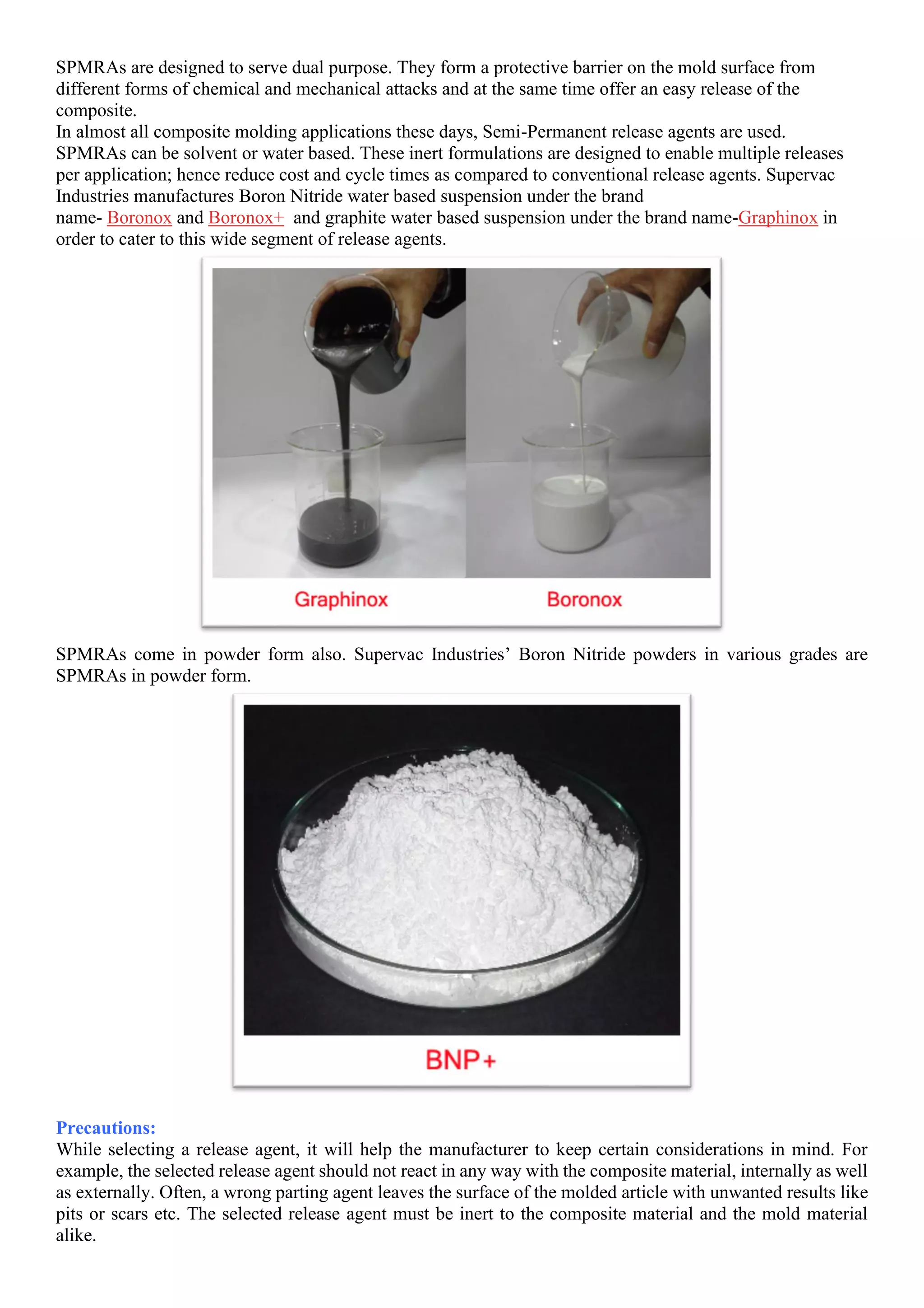 Types of release agents | PDF | Chemistry | Science