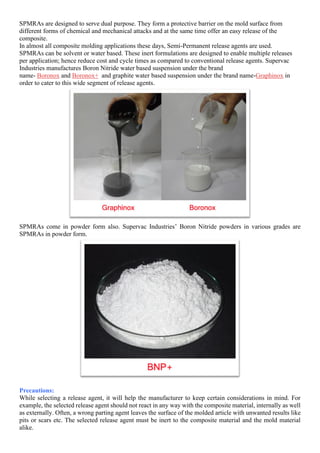 Types of release agents | PDF | Chemistry | Science