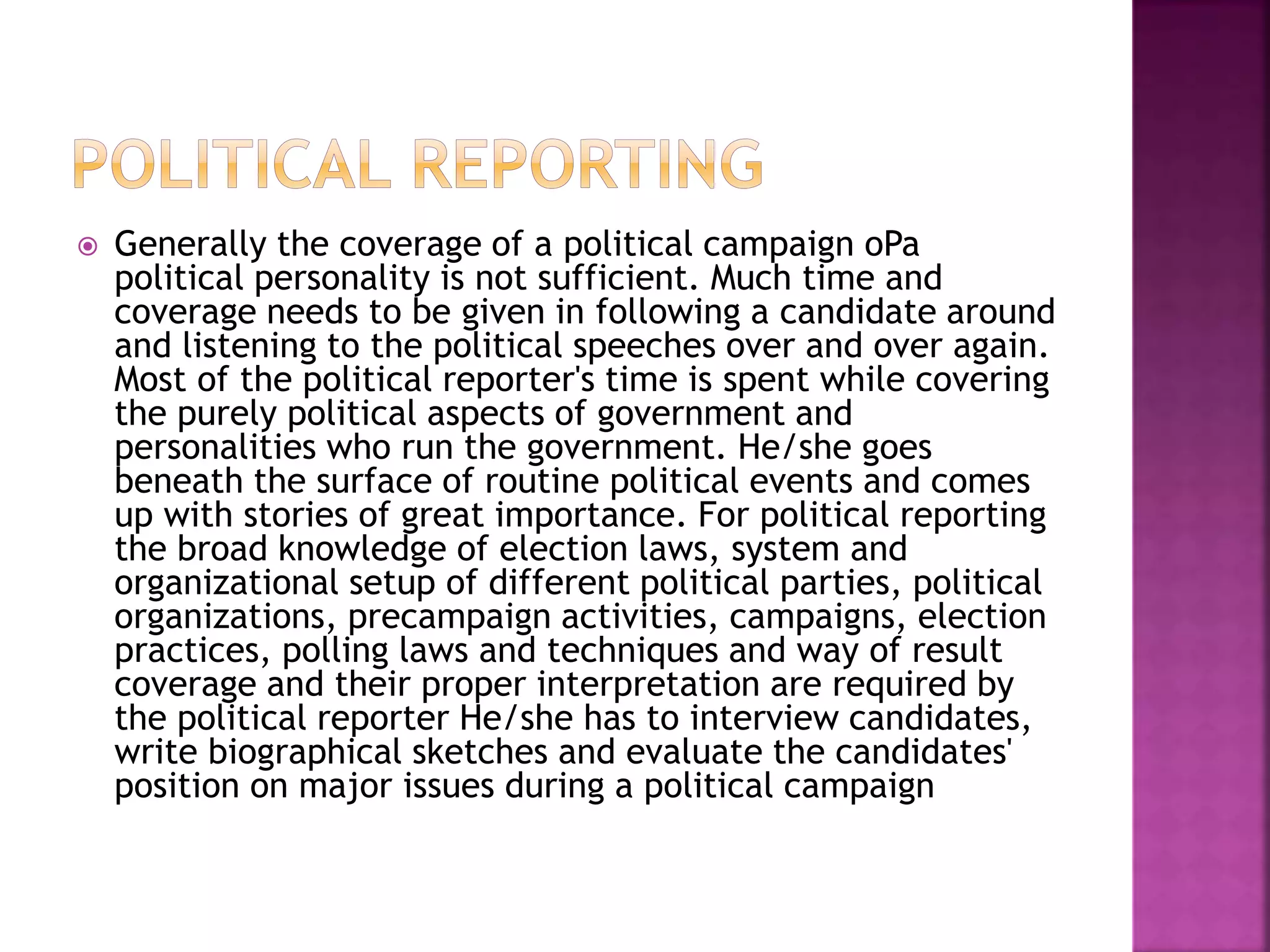 Types of reporting | PPTX