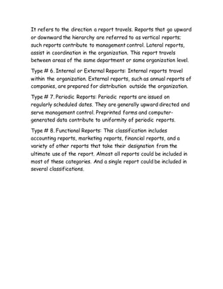 Types of reports | DOCX