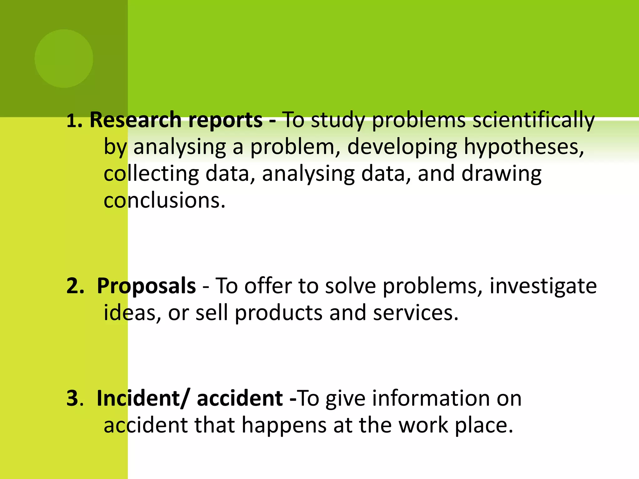 types of reports(nima).ppt