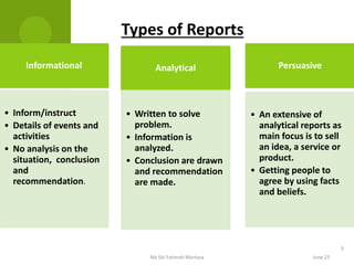 types of reports(nima).ppt