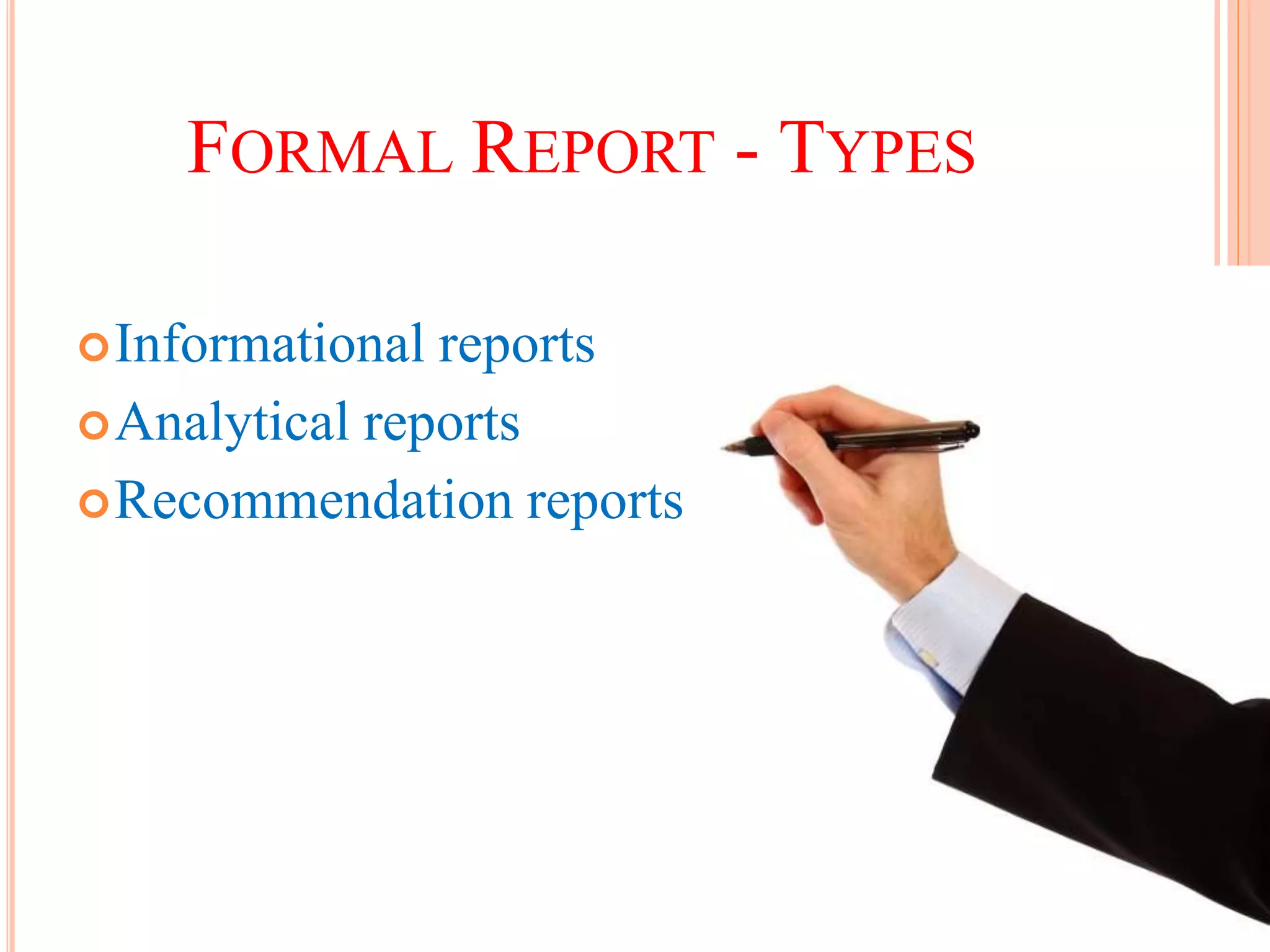 Types of report writing | PPTX