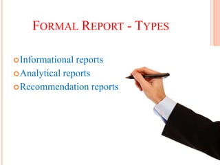 Types of report writing | PPTX
