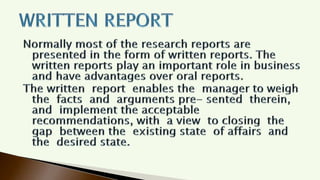 Types of Research Report Writing | PPTX