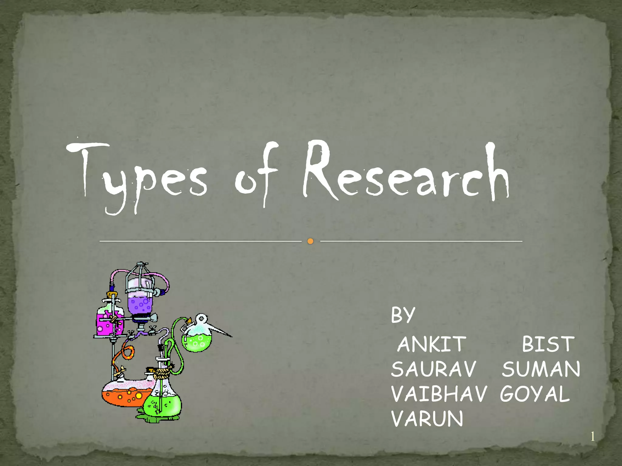 Types of research | PPTX | Science