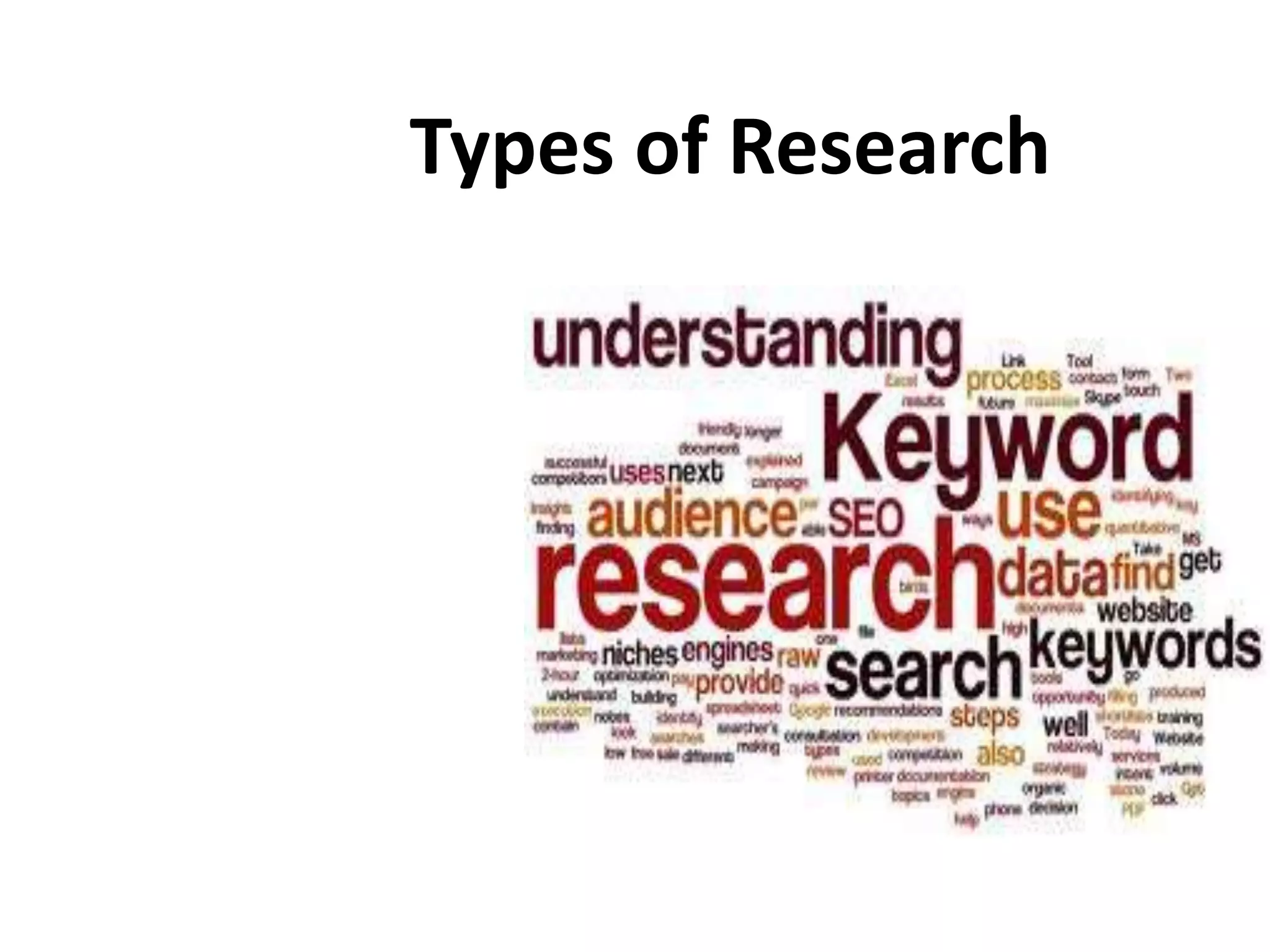 Types of research | PPTX