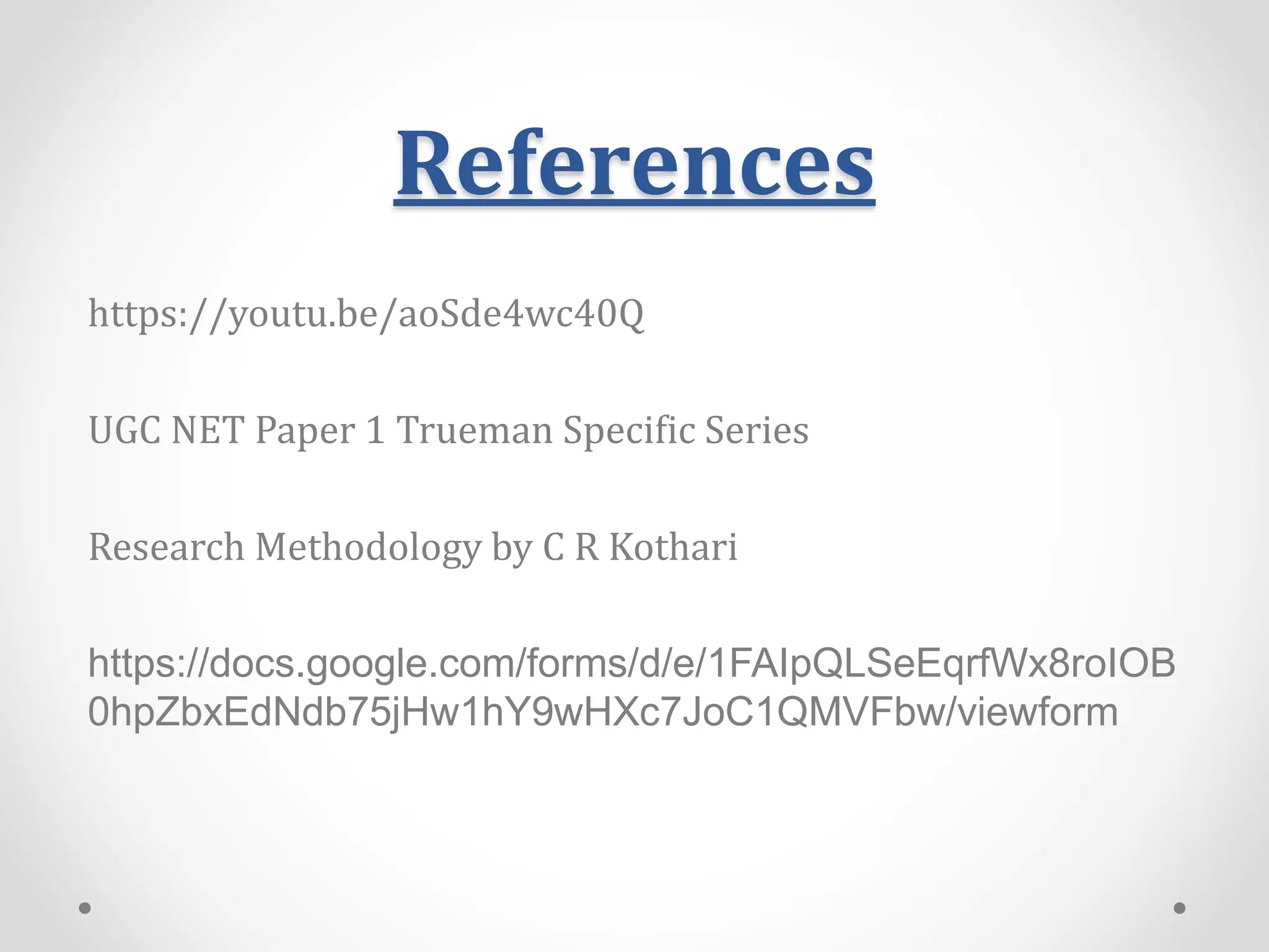 Types of research | PPTX