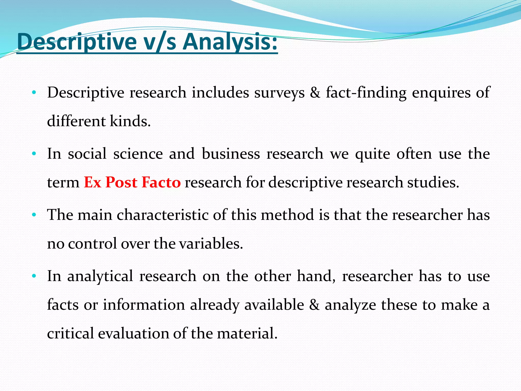Types of research | PPTX | Science