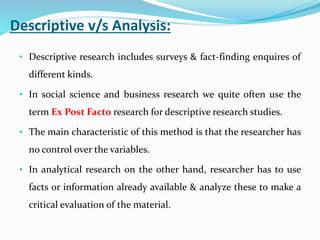 Types of research | PPTX