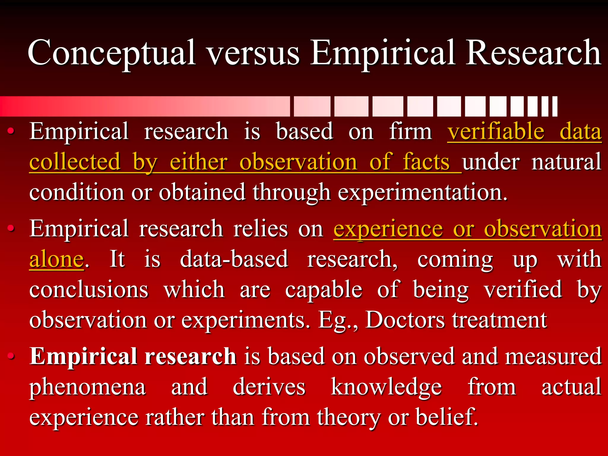 Types of research | PPTX