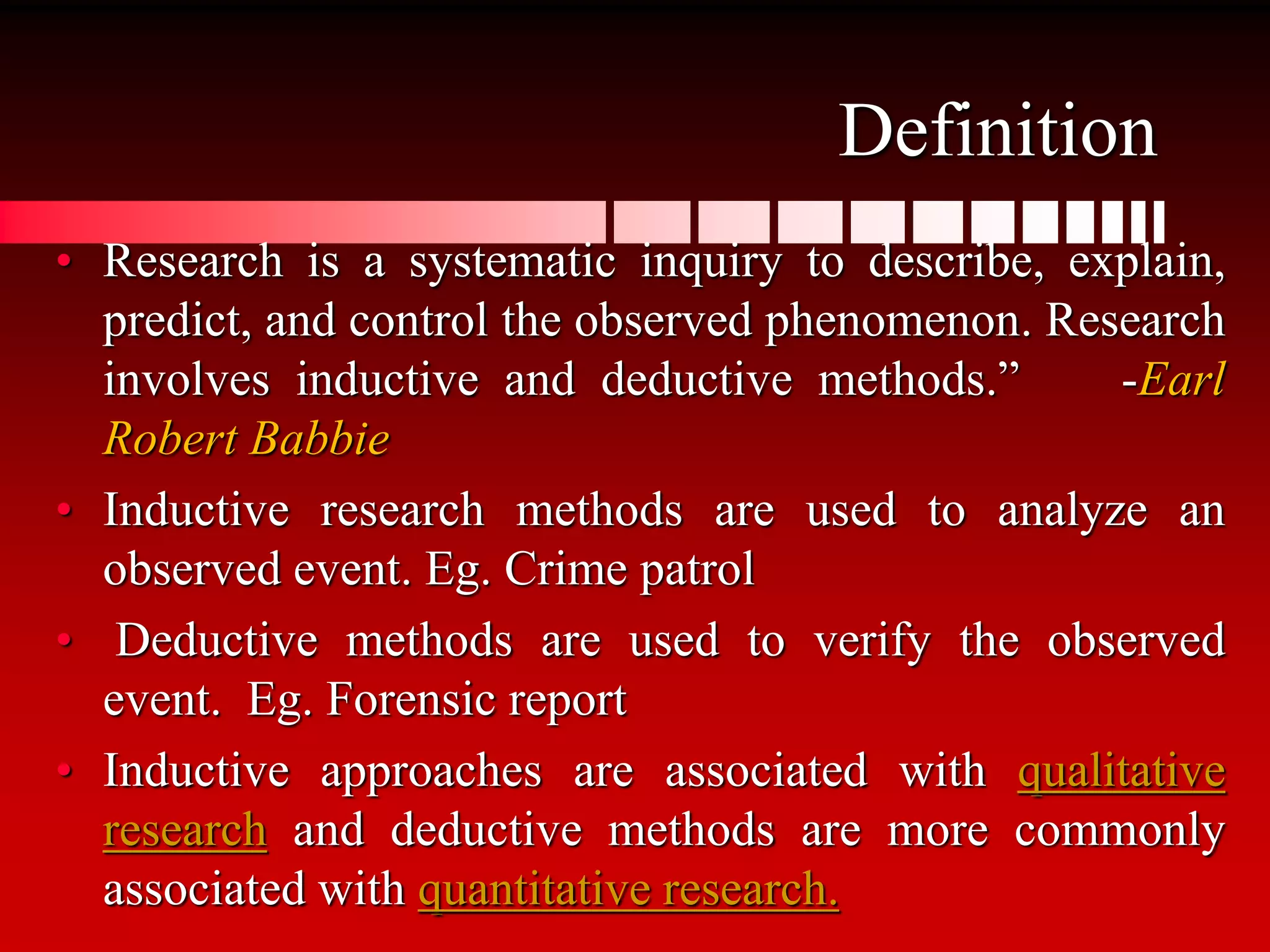 Types of research | PPTX