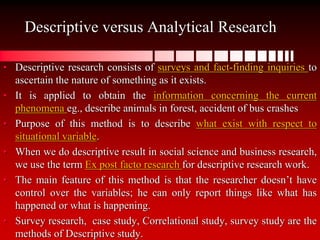 Types of research | PPTX