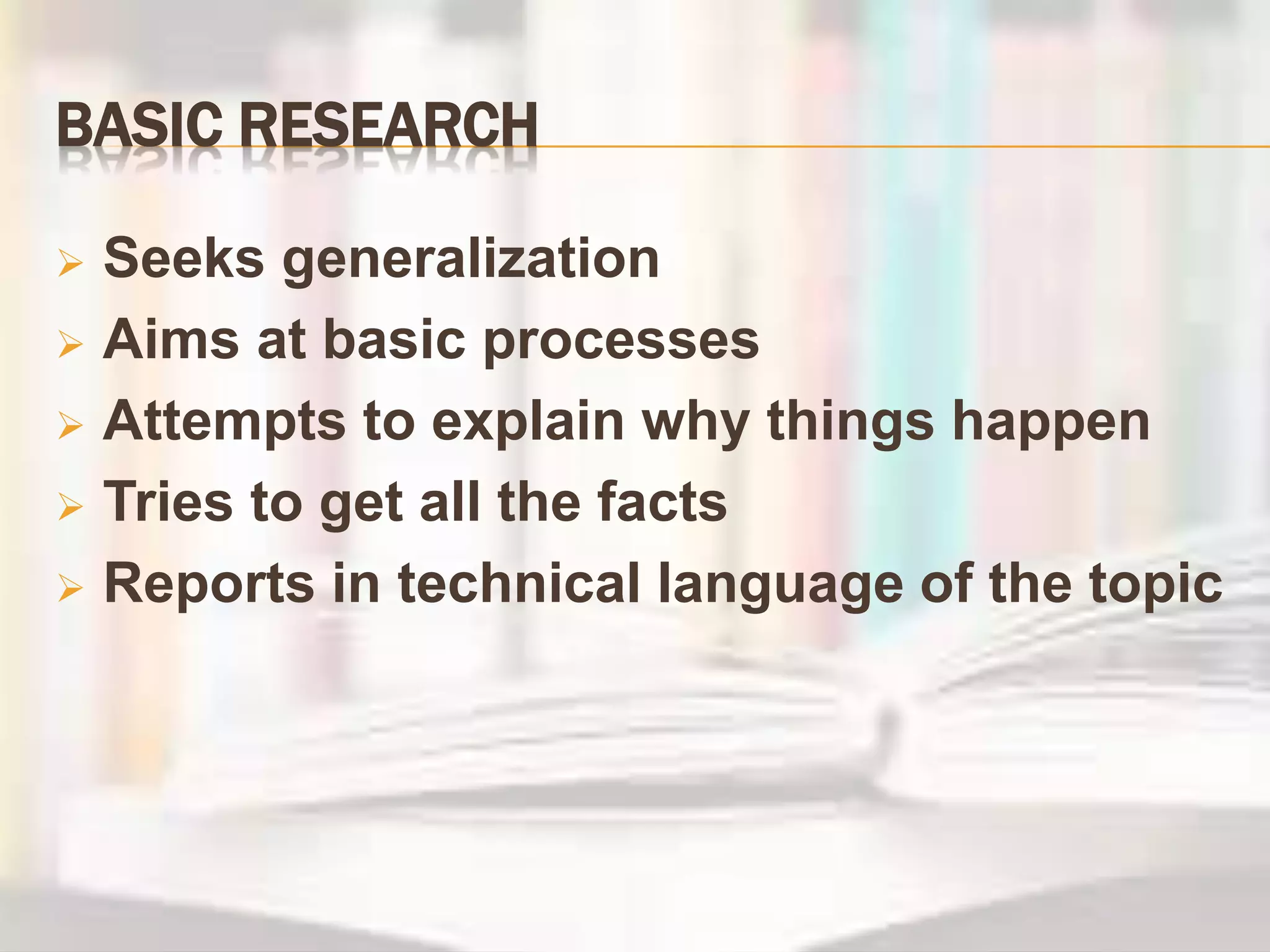 Types of research | PPTX