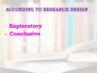 Types of research | PPTX