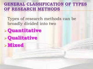 Types of research | PPTX