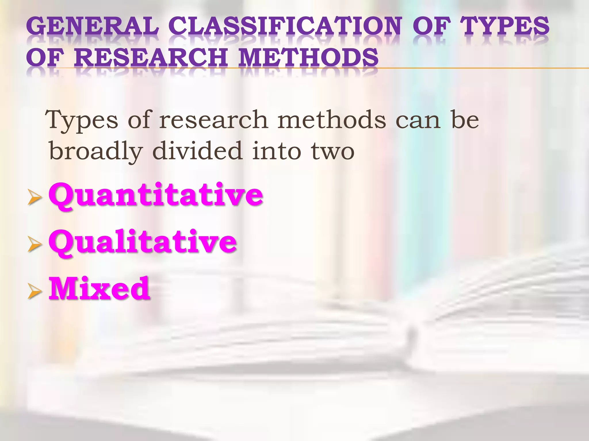 Types of research | PDF | Science