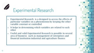 Types of research | PPTX