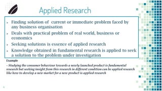 Types of research | PPT