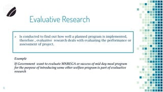 Types of research | PPT