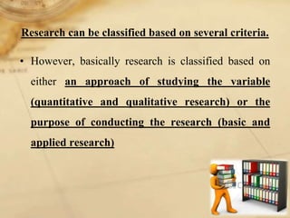 Types of research | PPTX
