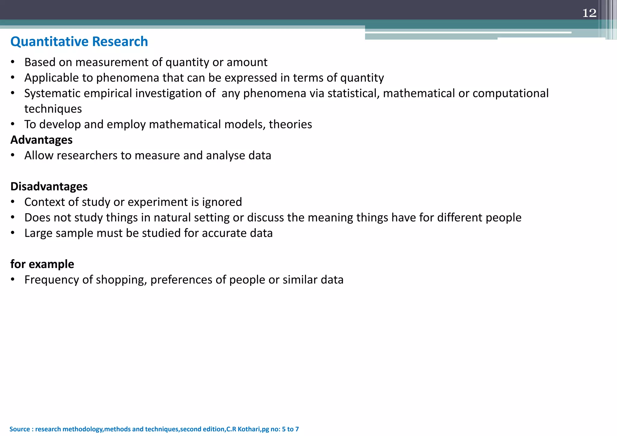 Types of research | PDF