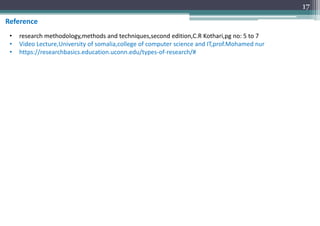 Types of research | PPT