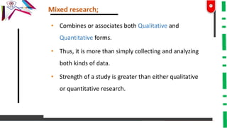 Types of research | PPTX