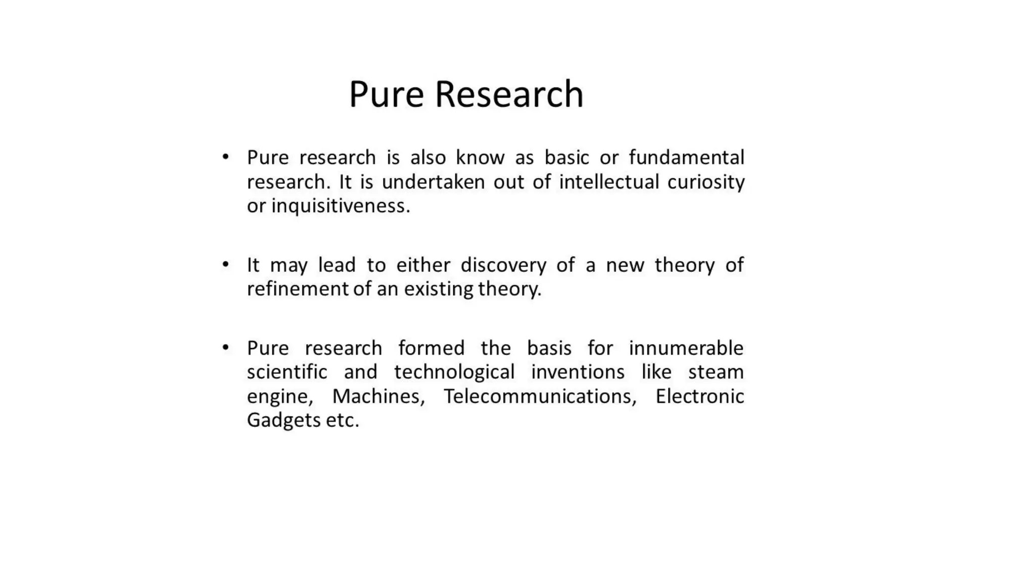 TYPES OF RESEARCH in research methodology | PPTX