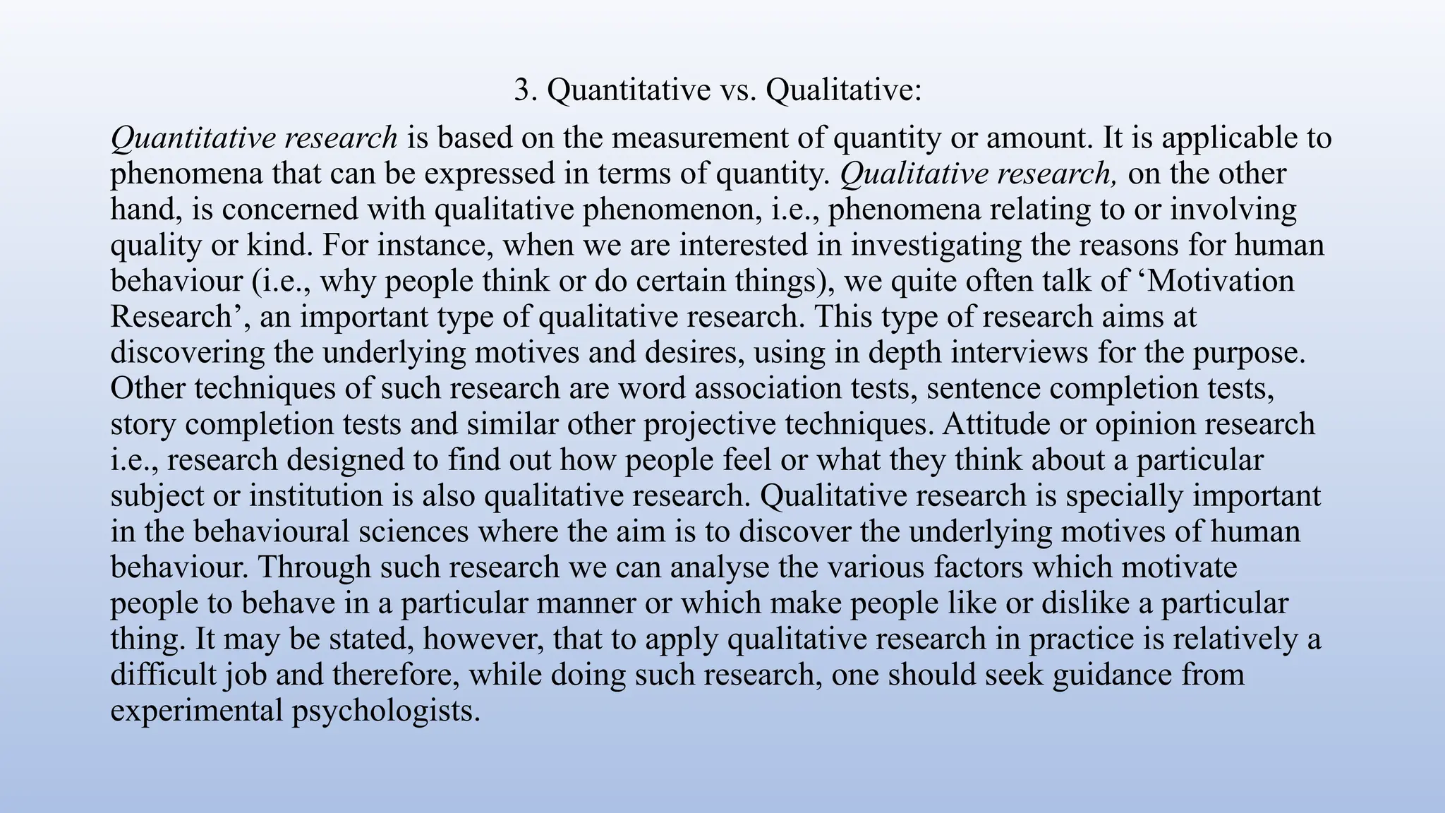TYPES OF RESEARCH Presentation Education pptx
