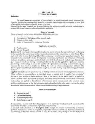 Types of research and modes of research and mode's of research | PDF ...