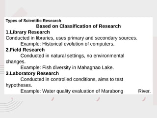 Types of Research. n. pptx. | PPTX