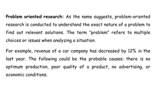 Types of research | PPTX