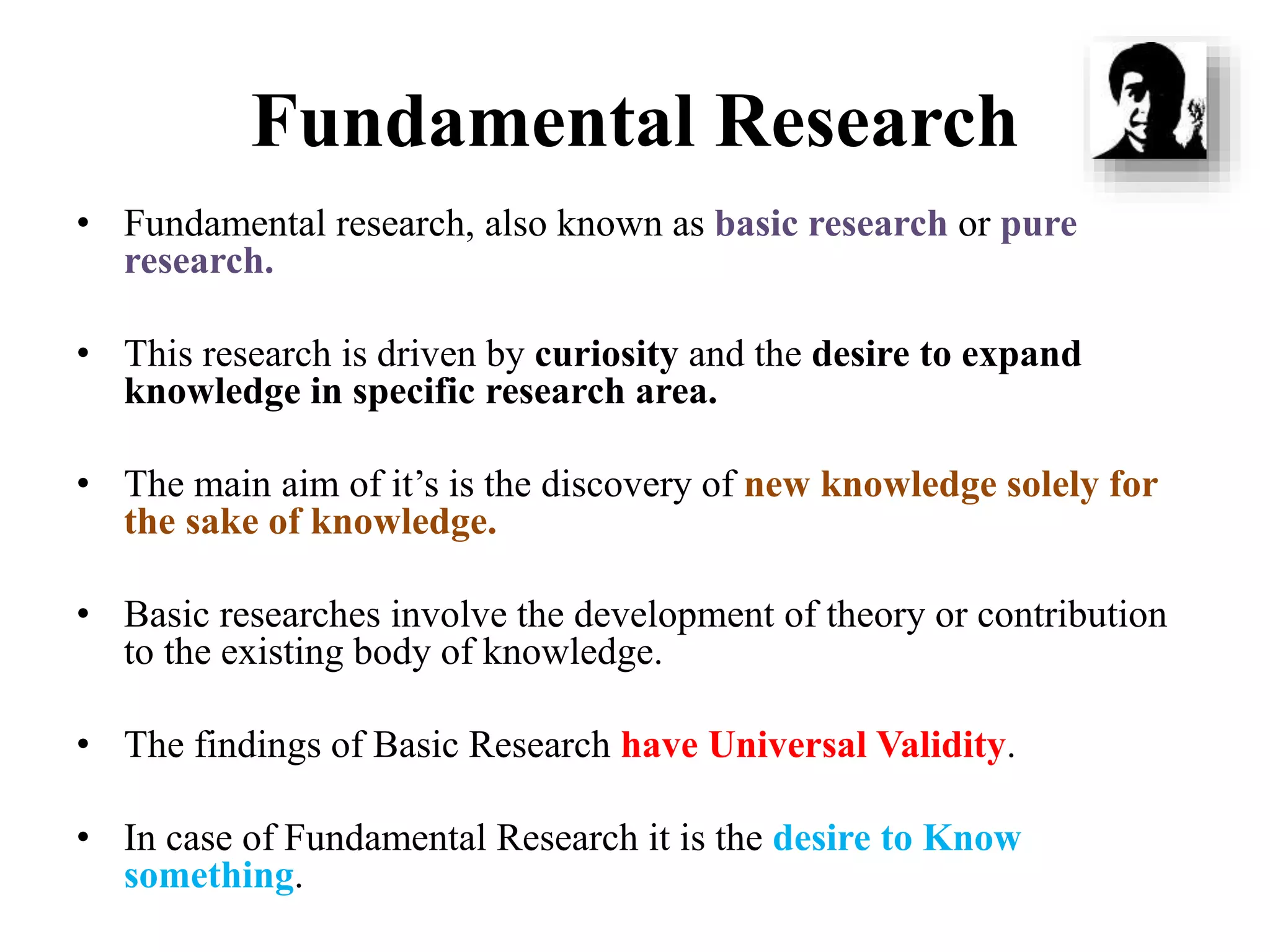 Types of Research - Fundamental, Applied and Action | PPTX