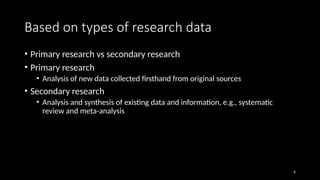 Types of Research and Proposal notes.pptx