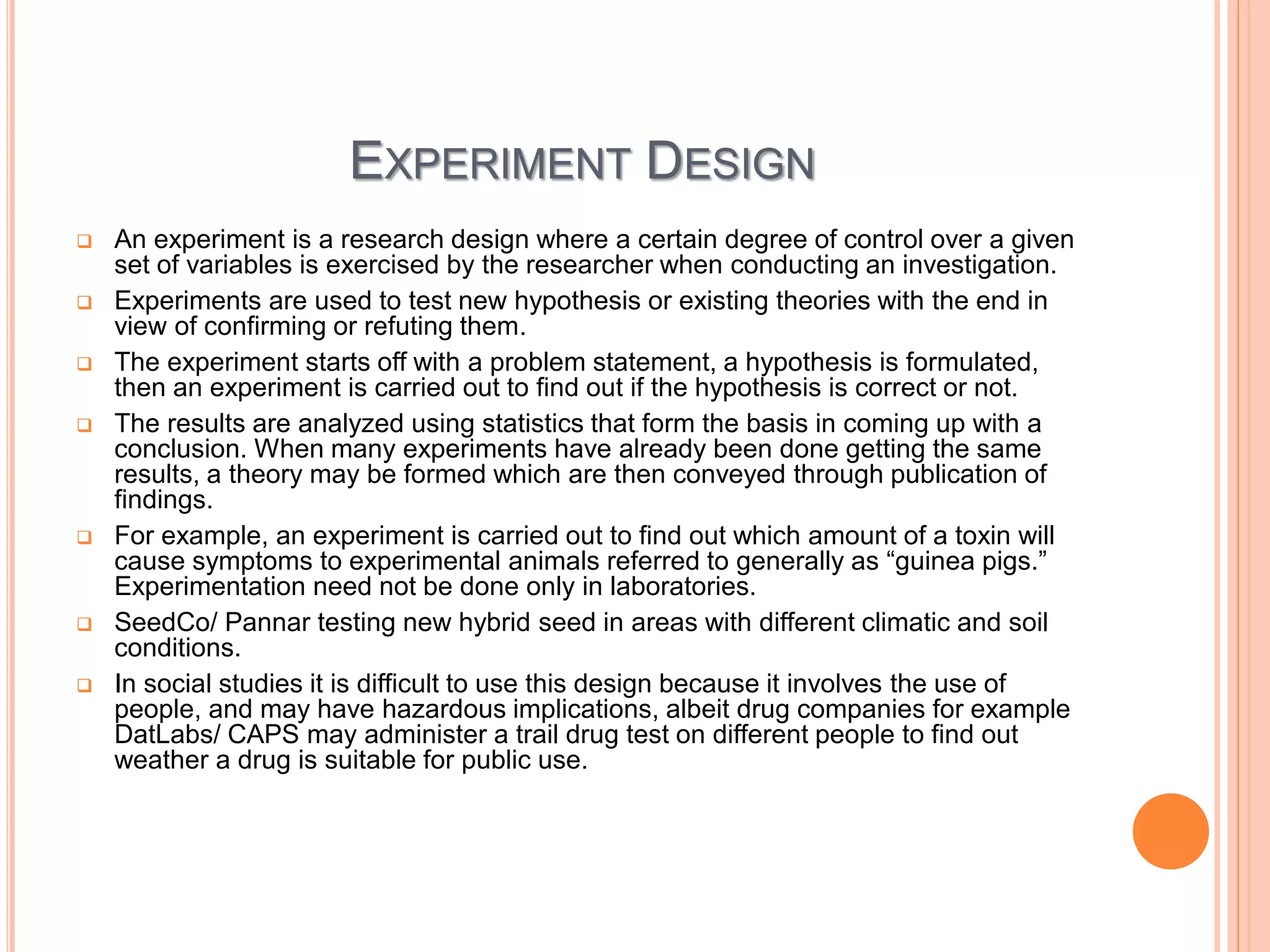 Types of Research Design for Social Sciences | PPTX