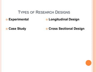 Types of Research Design for Social Sciences | PPTX
