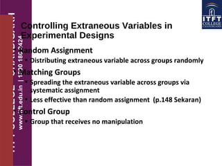 ITFT - Types of research designs | PPT