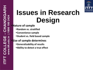 ITFT - Types of research designs | PPT