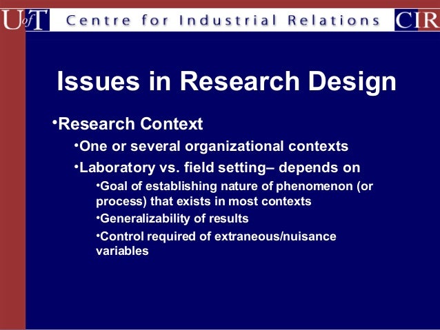 Types of research designs