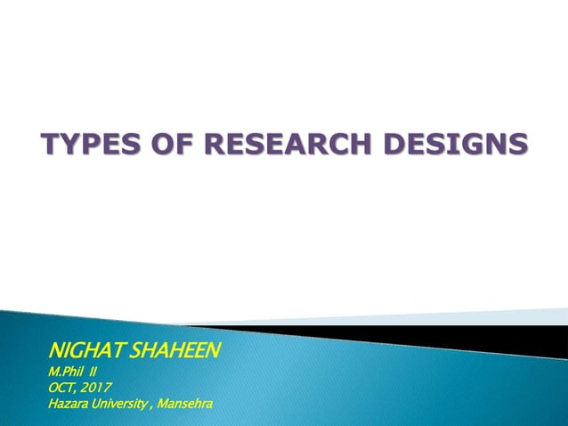 Types of research designs | PPTX | Science