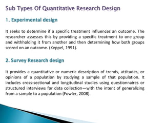 Types of research designs | PPTX