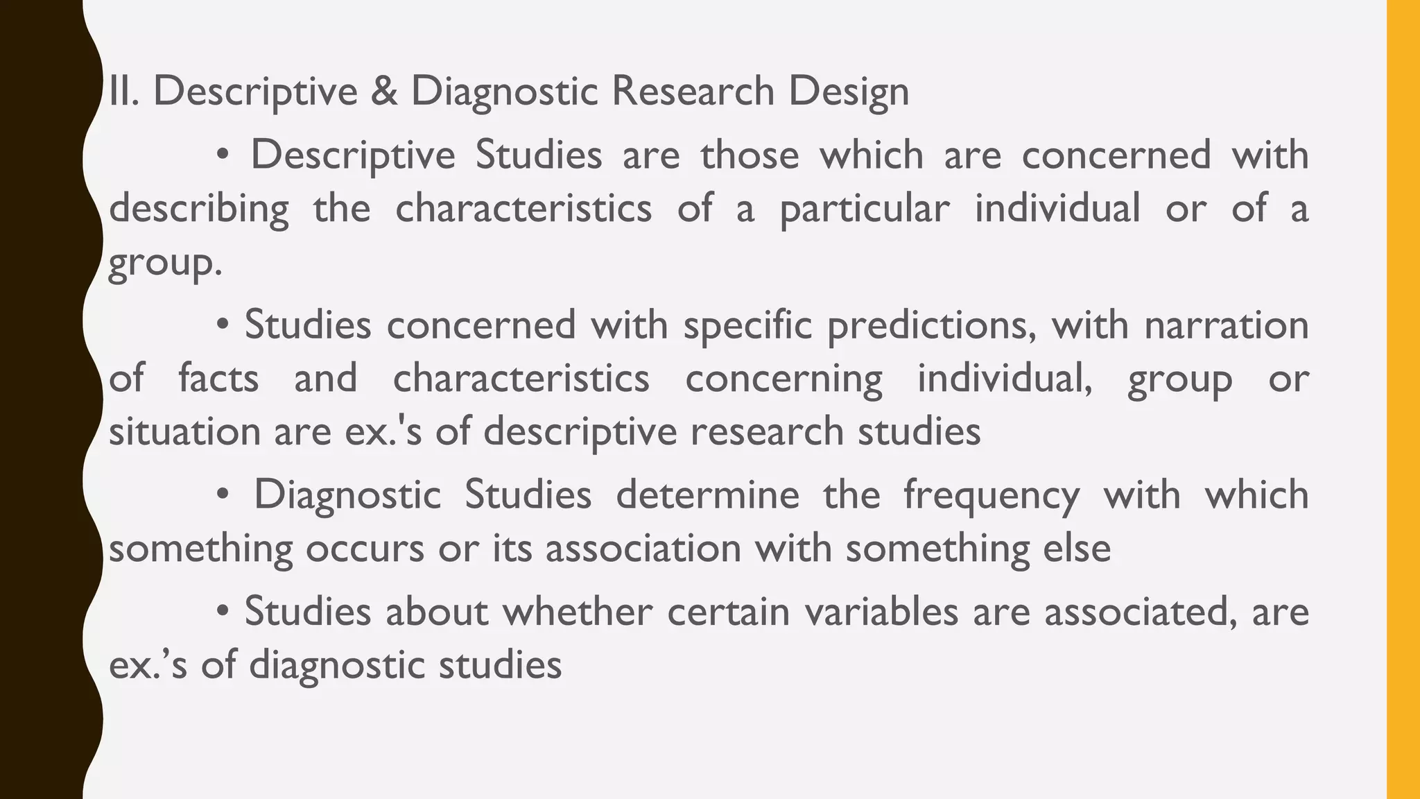 Types of research designs | PPT